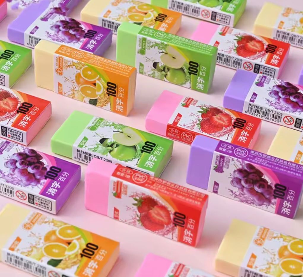 Soft Rubber Fruit Scented Eraser – Hello, Hana & Co.